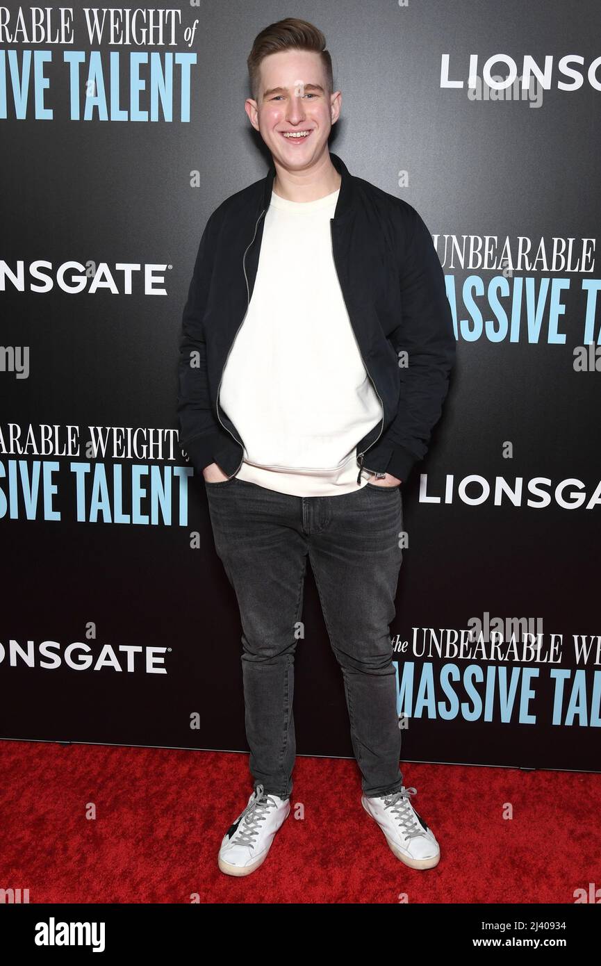 New York, USA. 10th Apr, 2022. Alex Griswold attends the New York ...