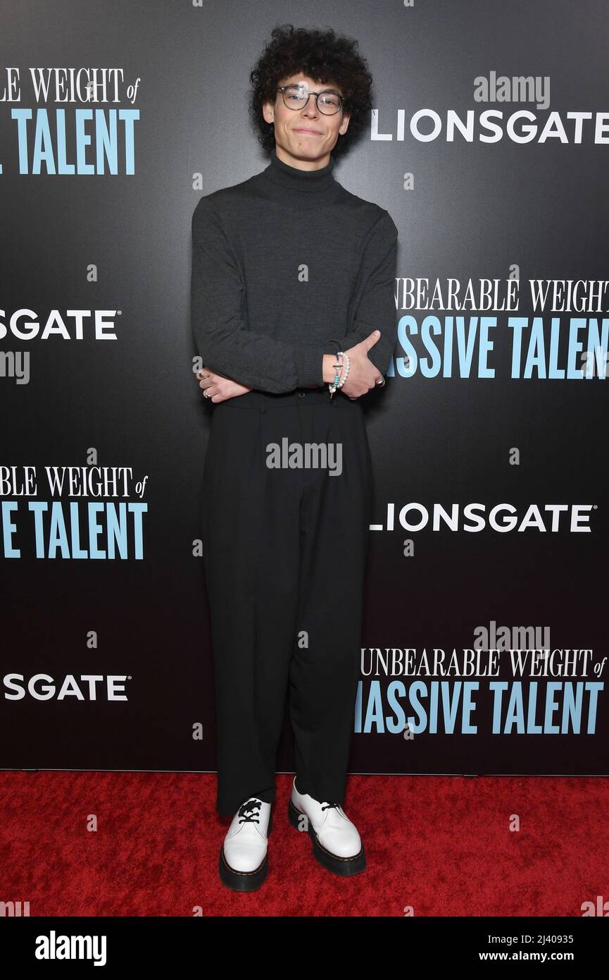 New York, USA. 10th Apr, 2022. Reece Feldman attends the New York ...