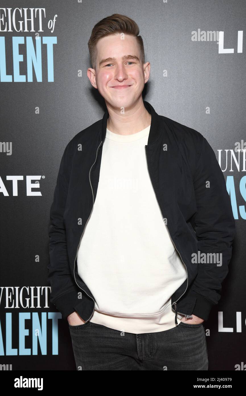 New York, USA. 10th Apr, 2022. Alex Griswold attends the New York ...