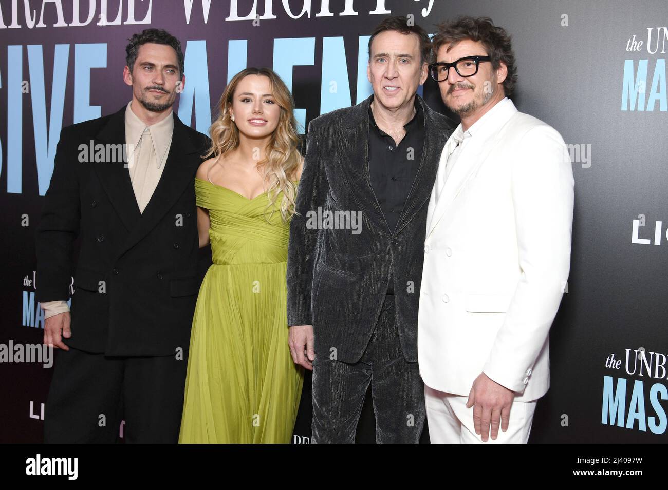 New York, USA. 10th Apr, 2022. (L-R) Paco Leon, Lily Sheen, Nicolas ...