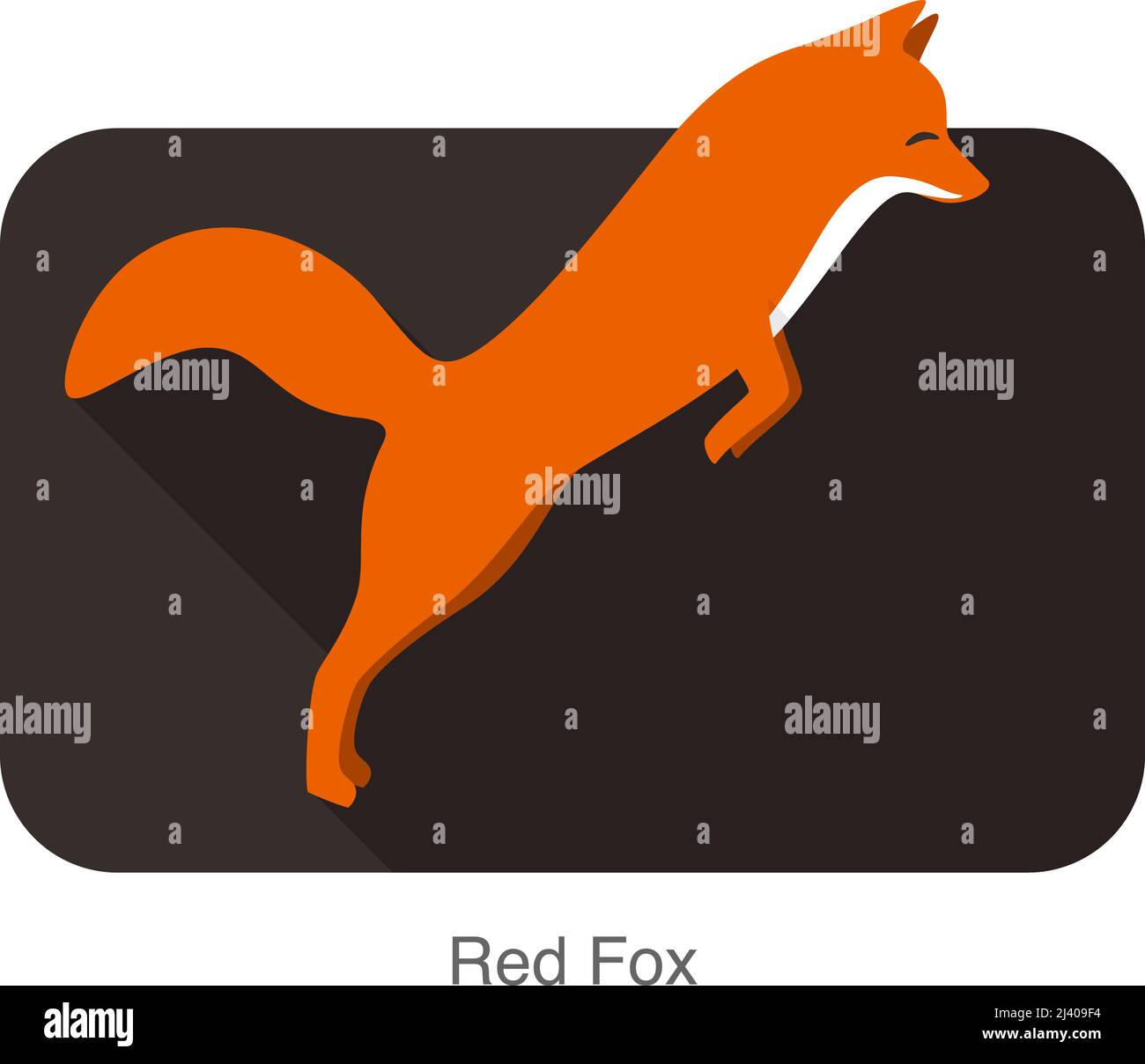 Fox jumping snow Stock Vector Images - Alamy