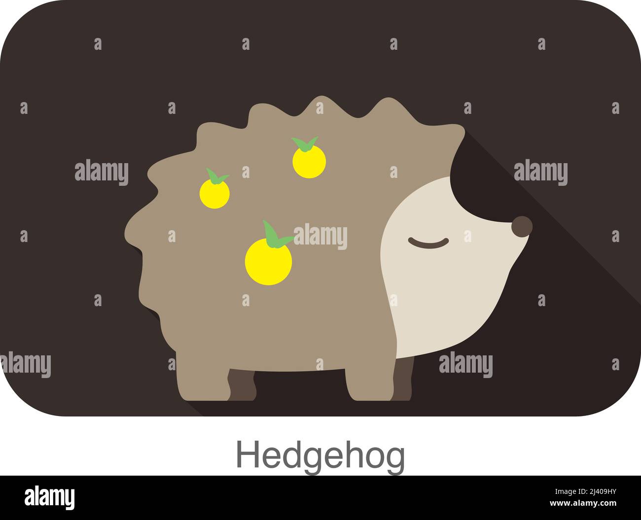 Cute Hedgehog cartoon, Vector Stock Vector Image & Art - Alamy
