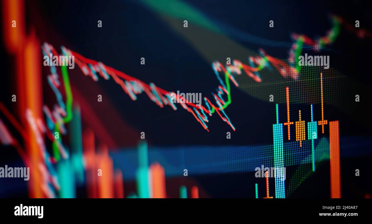 Market Analyze. Bar graphs, Diagrams, financial figures. Abstract ...