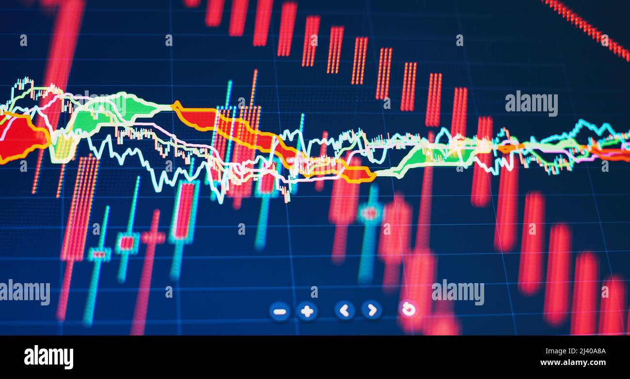 Market Analyze. Bar graphs, Diagrams, financial figures. Abstract ...