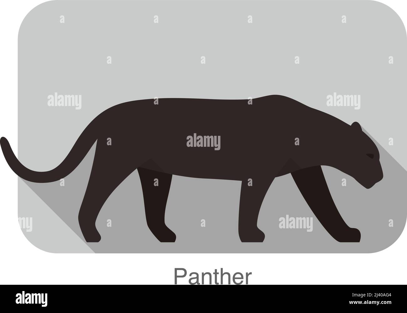 Leopard side profile Stock Vector Images - Alamy
