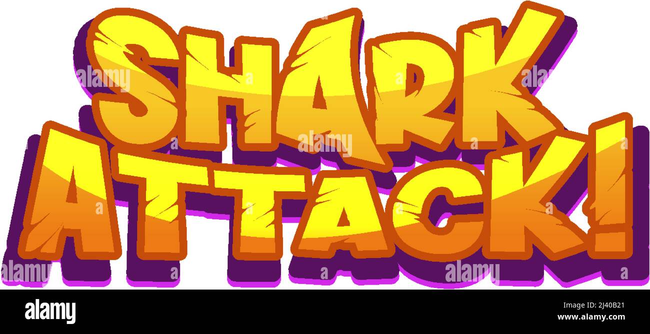 Shark attack word hi-res stock photography and images - Alamy