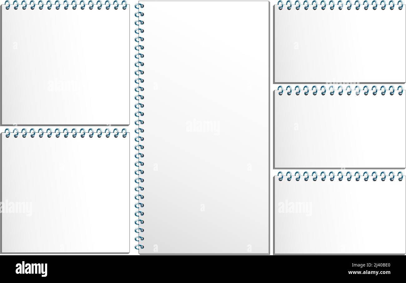 Set of black note page illustration Stock Vector Image & Art - Alamy