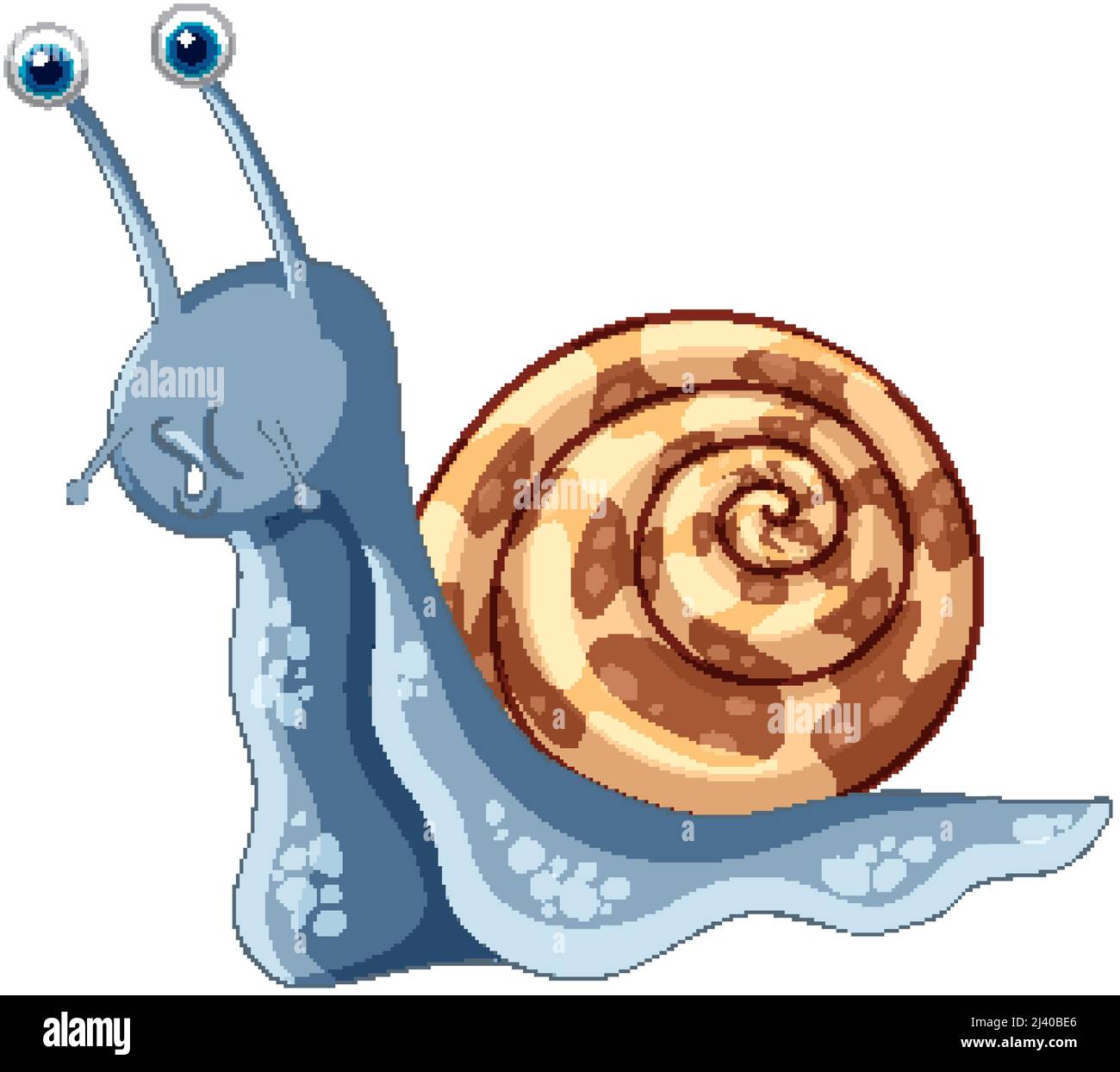 Cartoon character mollusc Stock Vector Images - Alamy