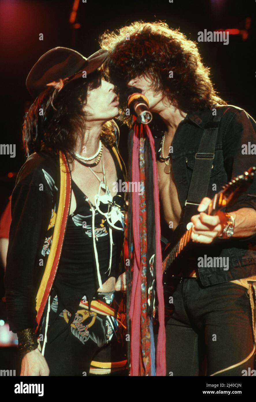 Aerosmith in concert in 1984 Credit: Jeffrey Mayer / Rock Negatives ...