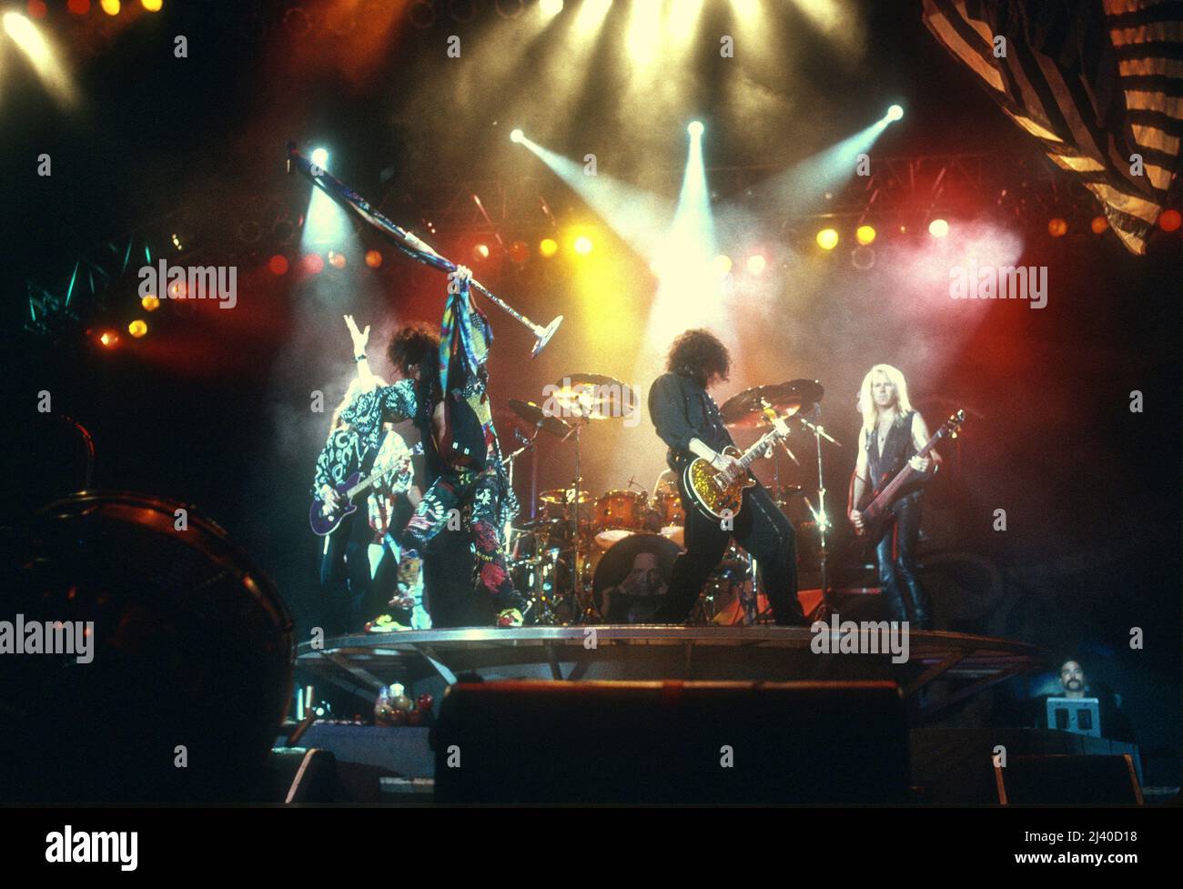 Aerosmith in concert at the Blockbuster Pavilion in 1994 Credit ...