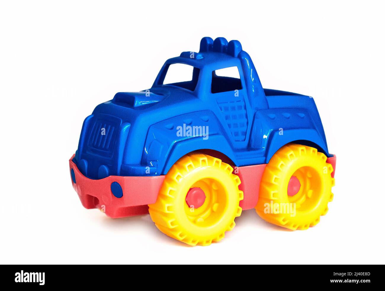 colorful plastic stylized toy pickup car Stock Photo - Alamy