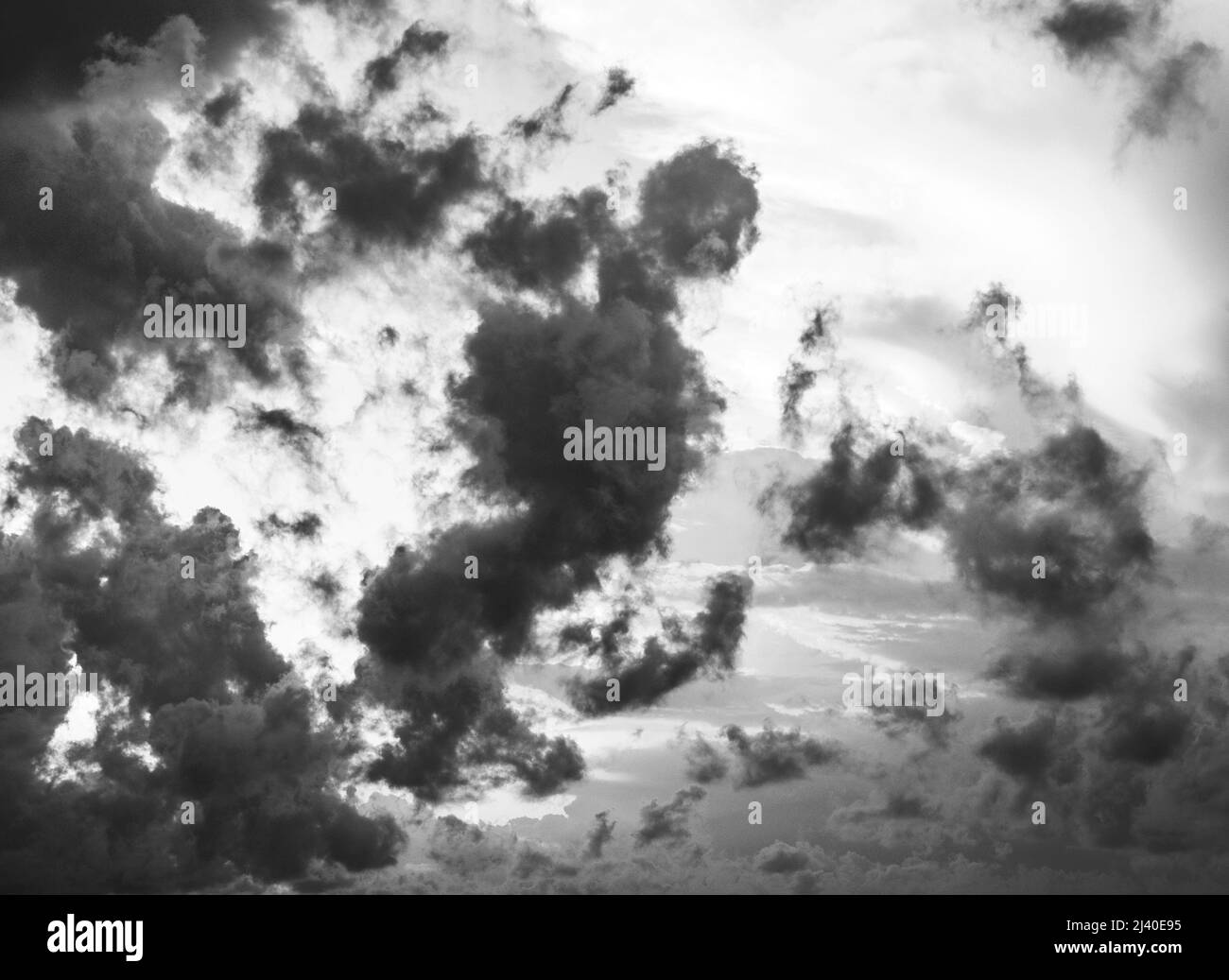 Dramatic sky clouds Black and White Stock Photos & Images - Alamy