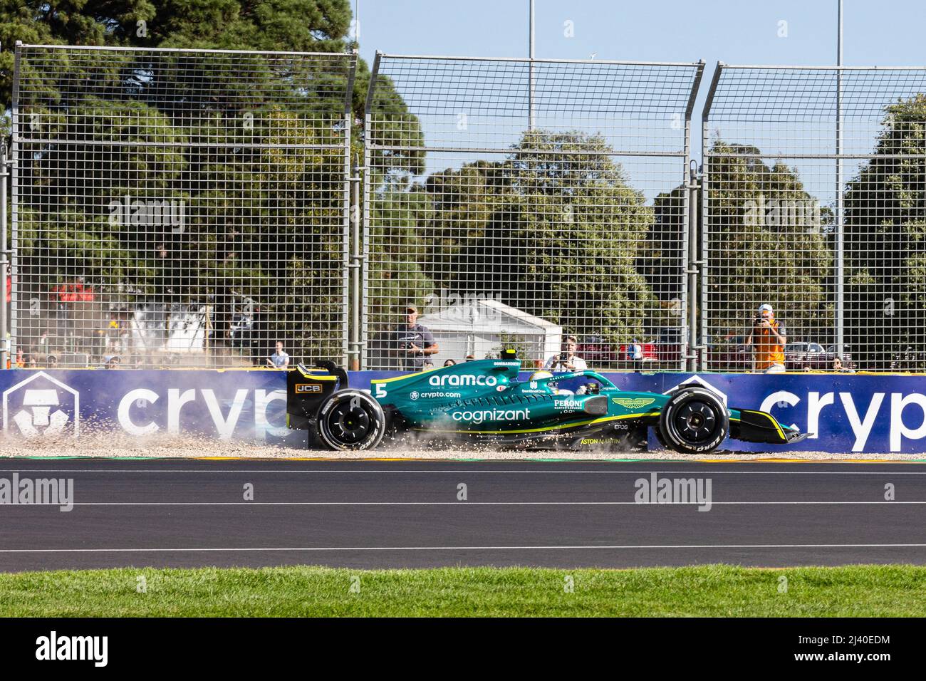 Melbourne, Australia. 10th Apr, 2022. Sebastian Vettel of Germany ...
