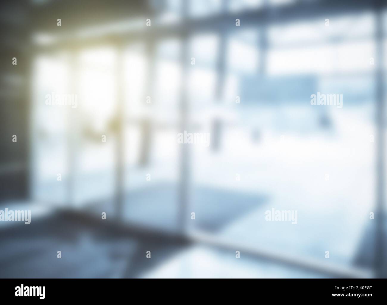 natural fuzzy defocused glassy entrance group in commercial interior ...