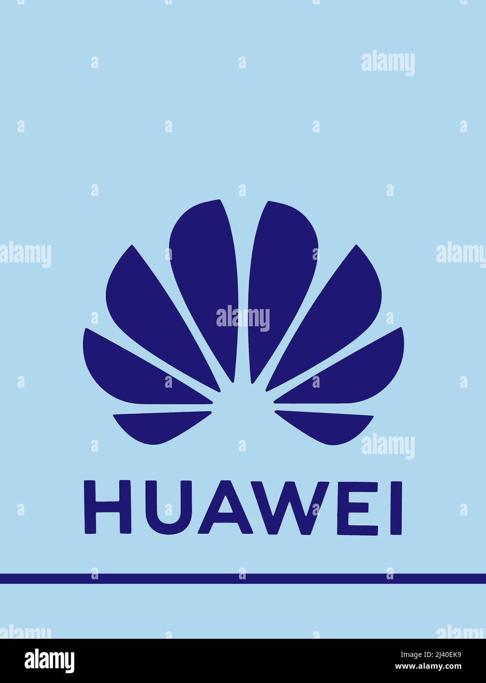 2022: Huawei logo sign on the light-panel, closeup Stock Photo - Alamy