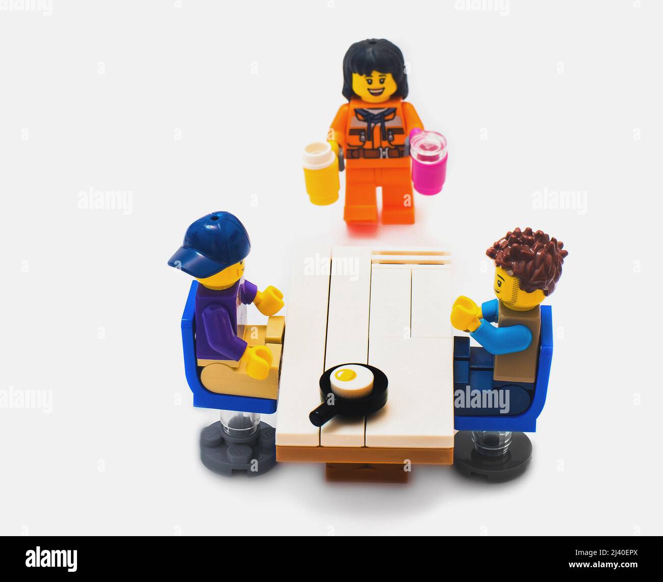 2021: Lego constructor personages, at pub Stock Photo - Alamy