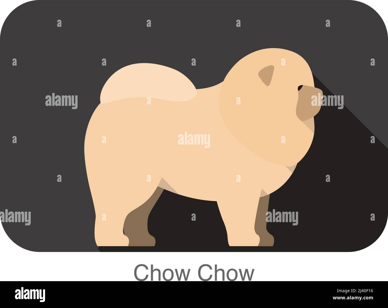 Chow silhouette Stock Vector Images - Alamy