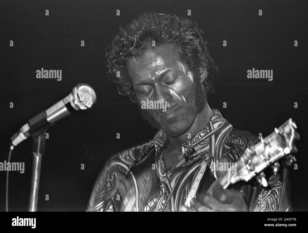 Chuck Berry in concert at Madison Square Garden in 1971 Credit: Jeffrey ...