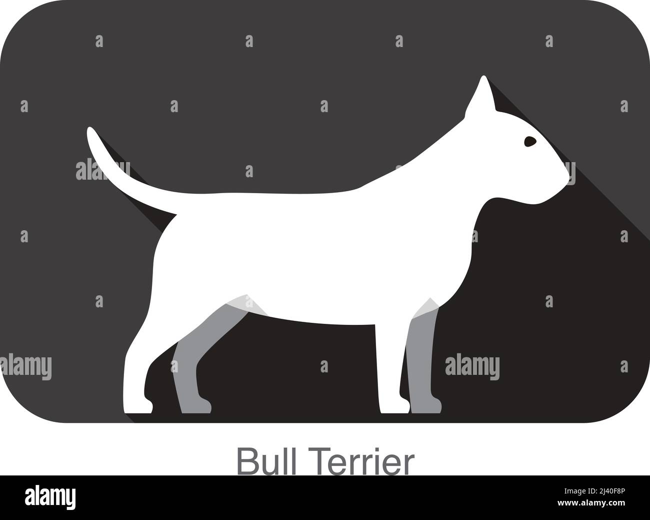 Walking bull terrier Stock Vector Images - Alamy