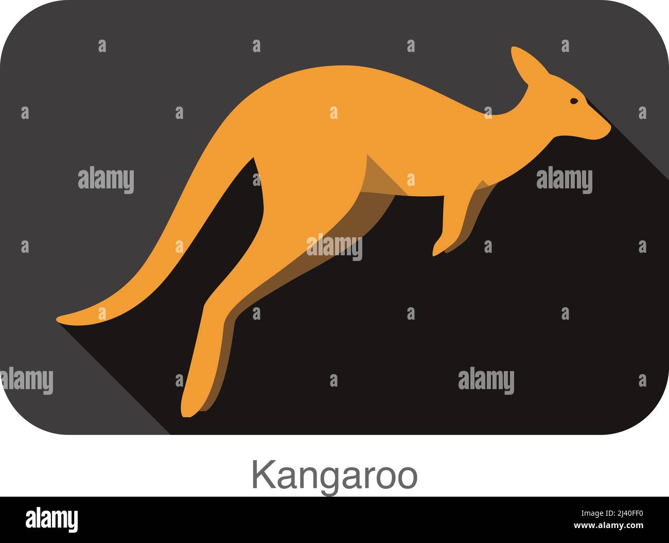 Cartoon kangaroo jumping Cut Out Stock Images & Pictures - Alamy