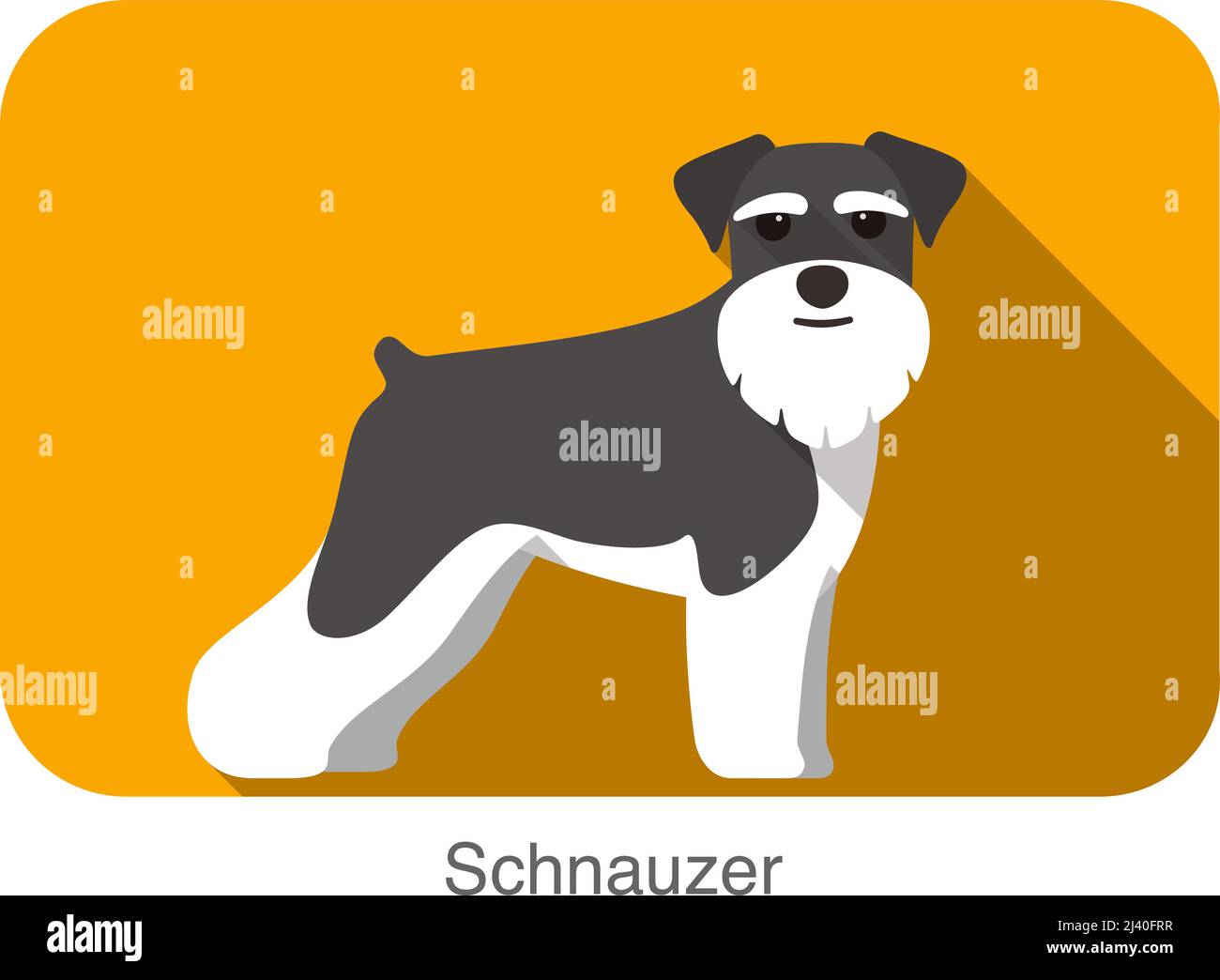 Breed dog standing on the ground, side,face forward, dog cartoon image ...