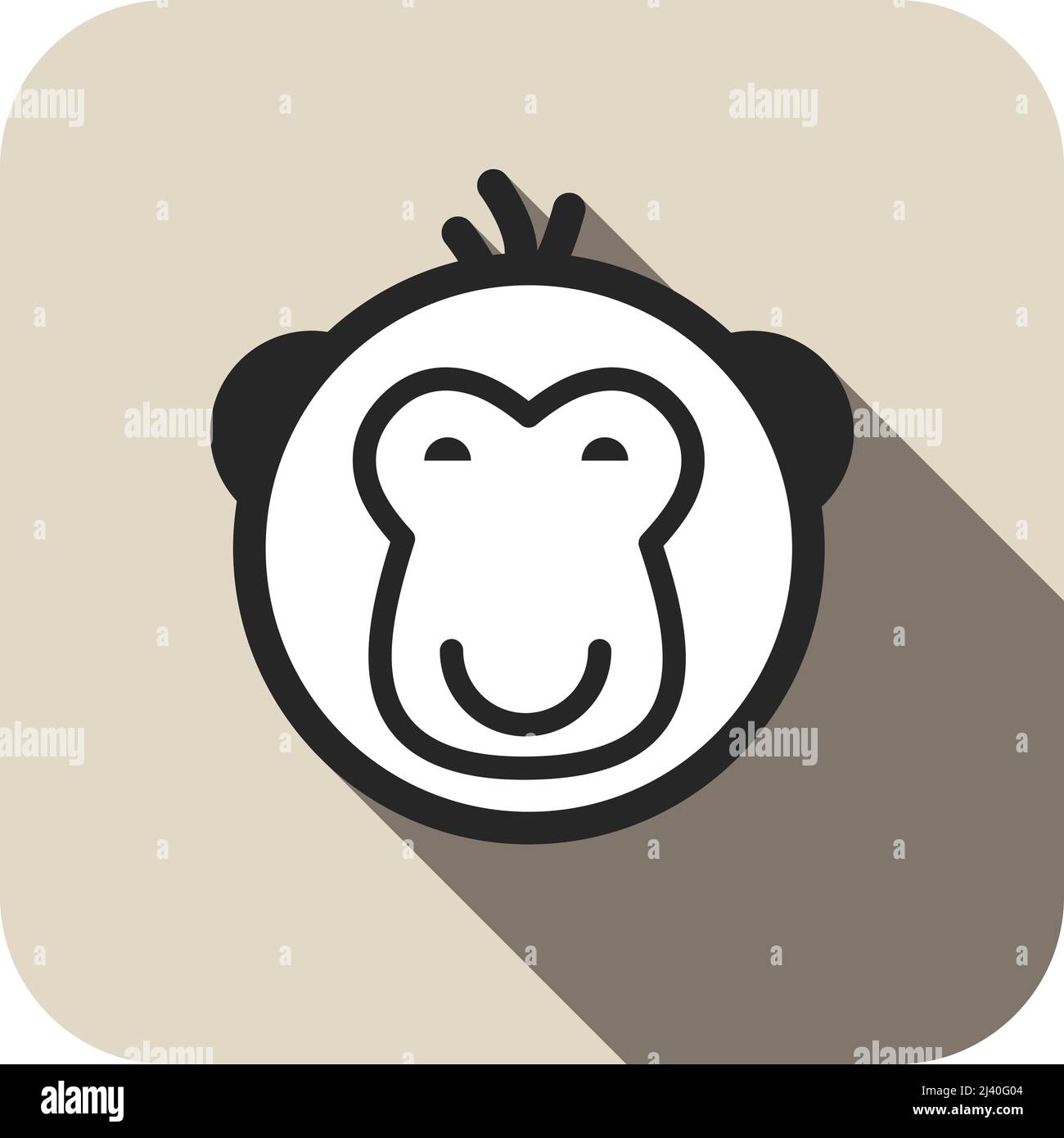 monkey icon vector Stock Vector Image & Art - Alamy