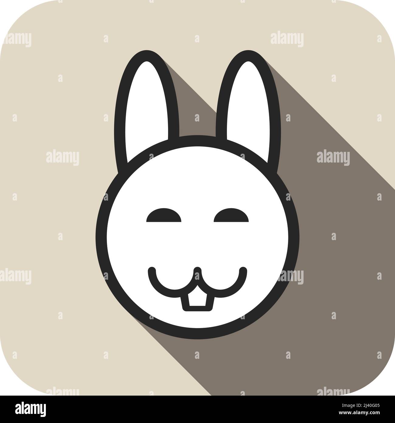 Rabbit icon Stock Vector Images - Alamy