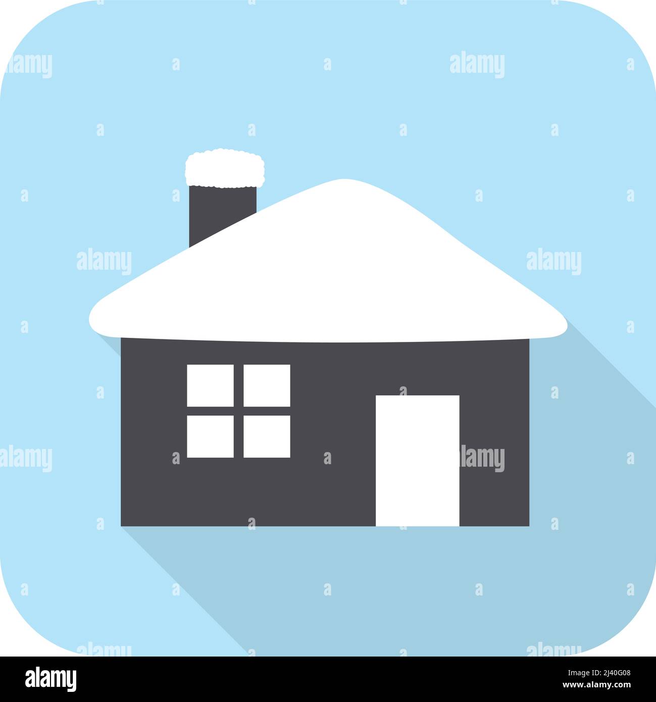 snow on the house, vector Stock Vector Image & Art - Alamy