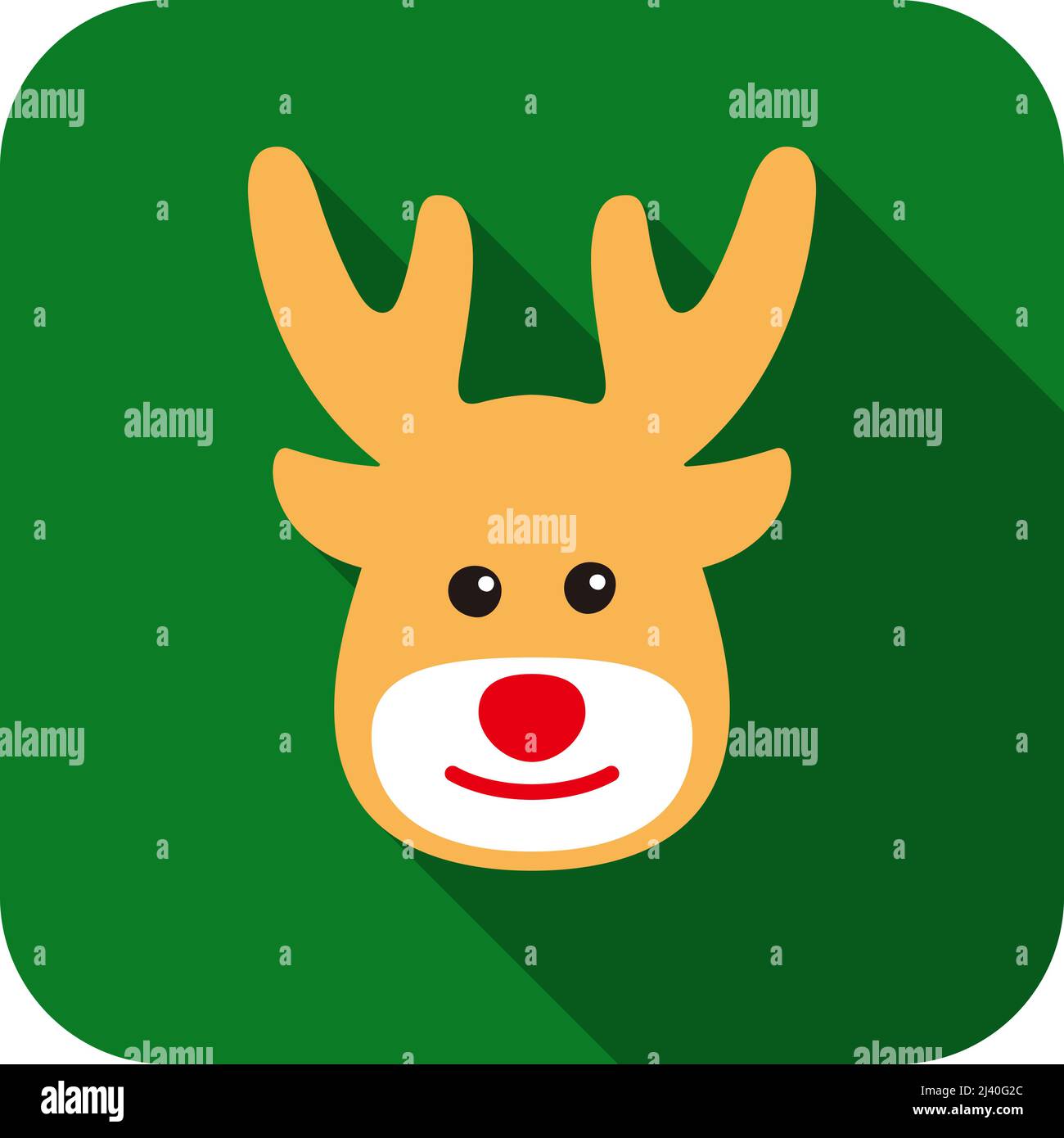 Cute elk face deer Stock Vector Images - Alamy