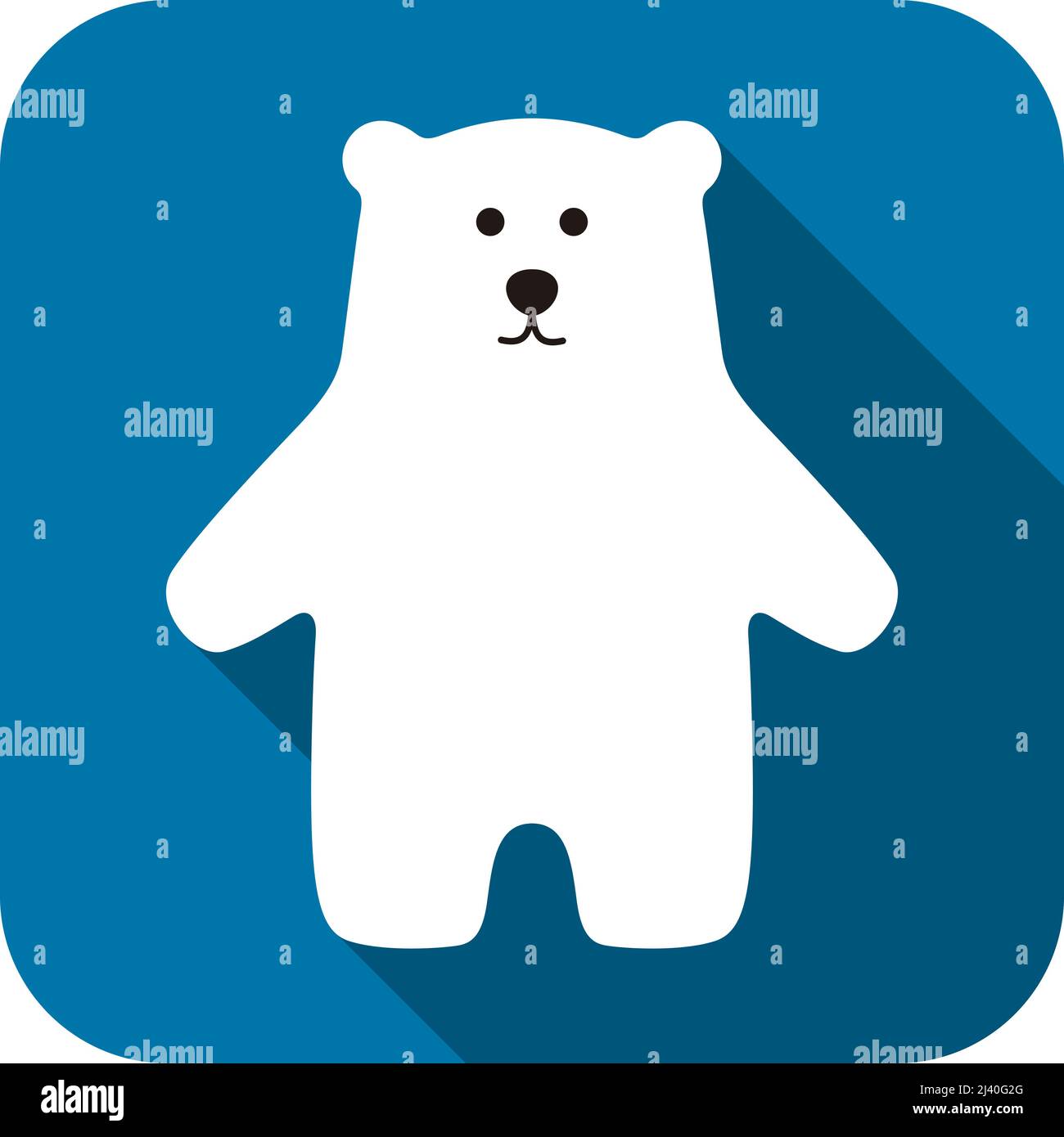 Polar bear standing up Stock Vector Images - Alamy