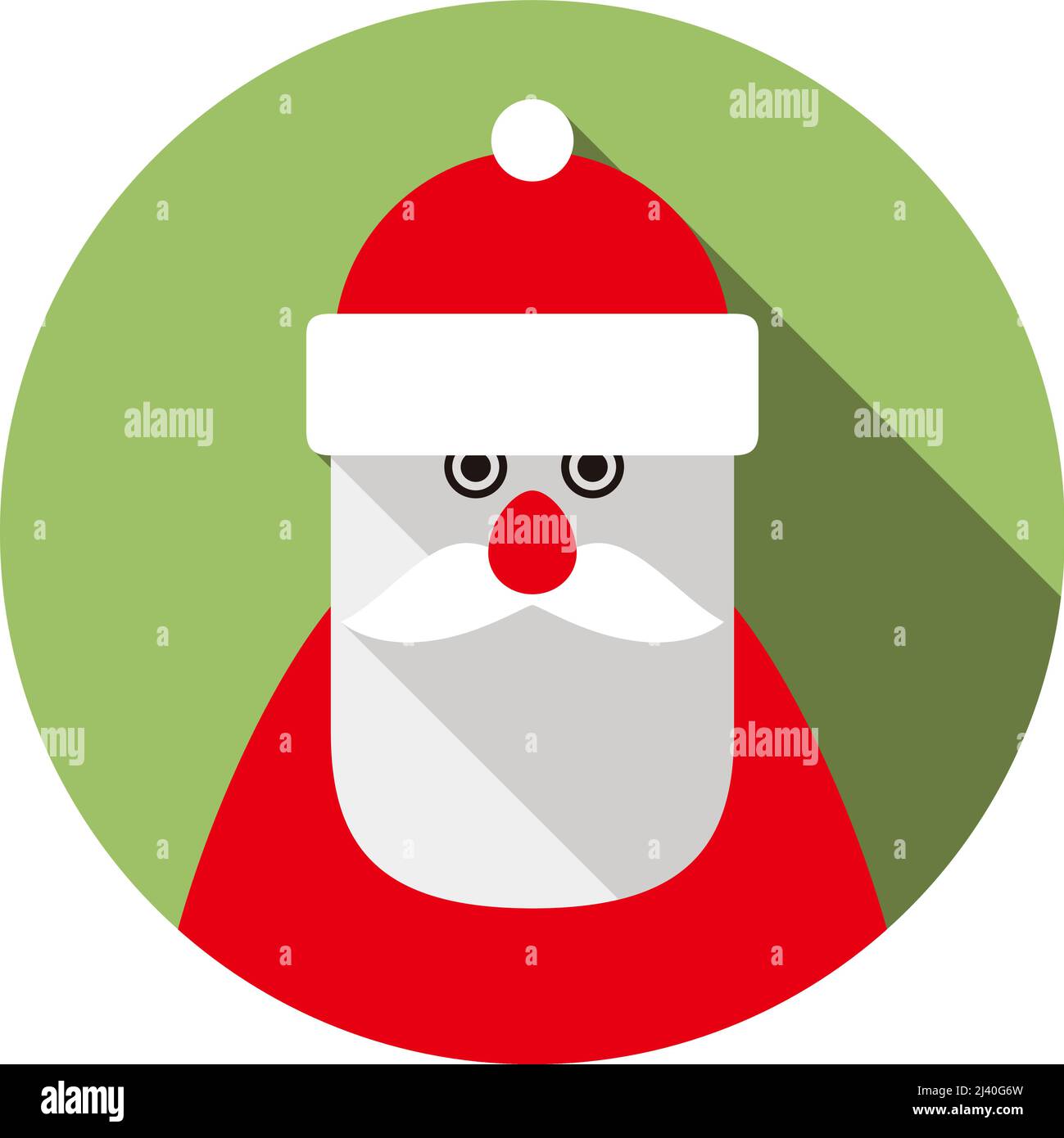 Beard santa icon simple hi-res stock photography and images - Alamy
