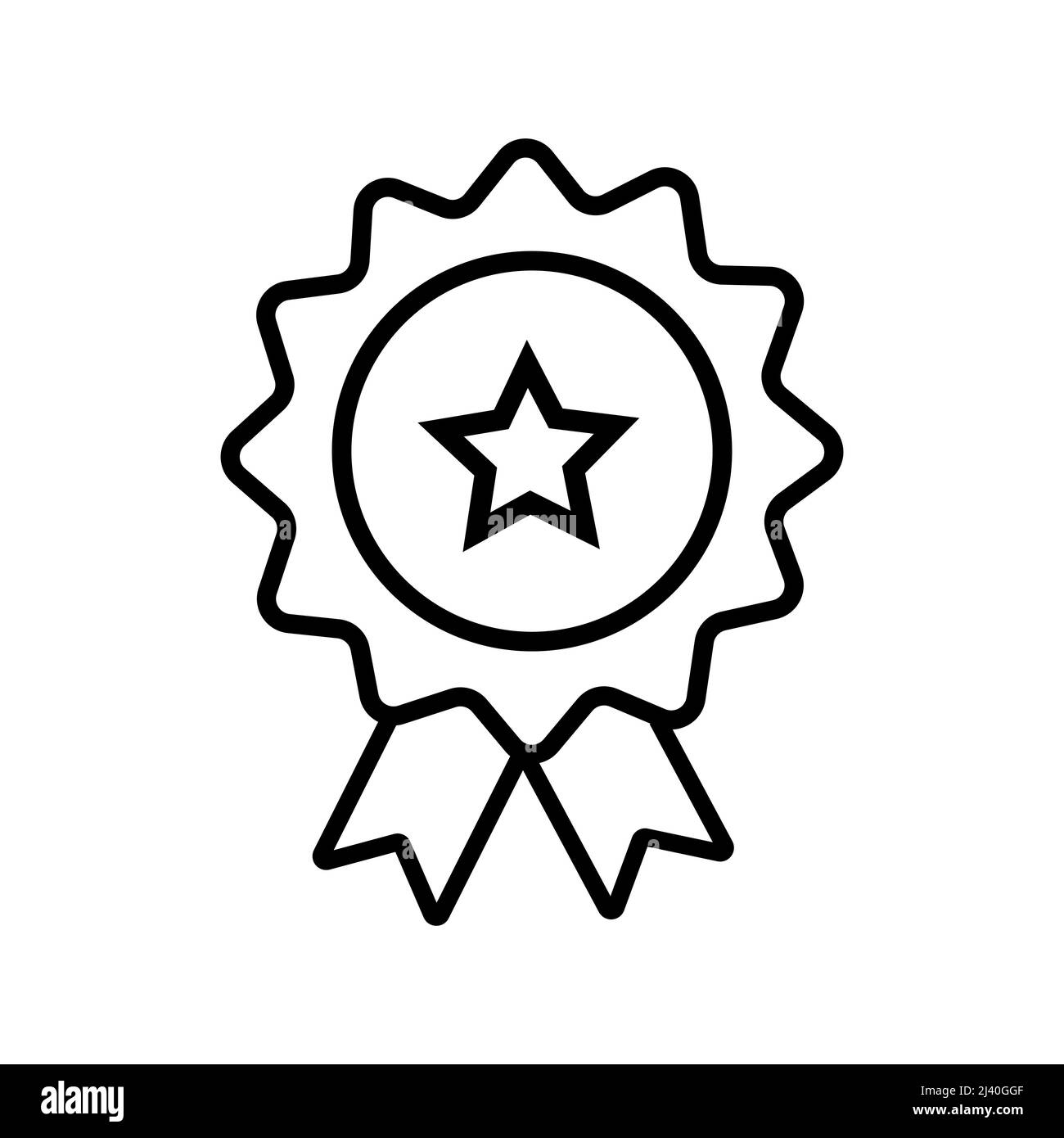 Award badge line Black and White Stock Photos & Images - Alamy