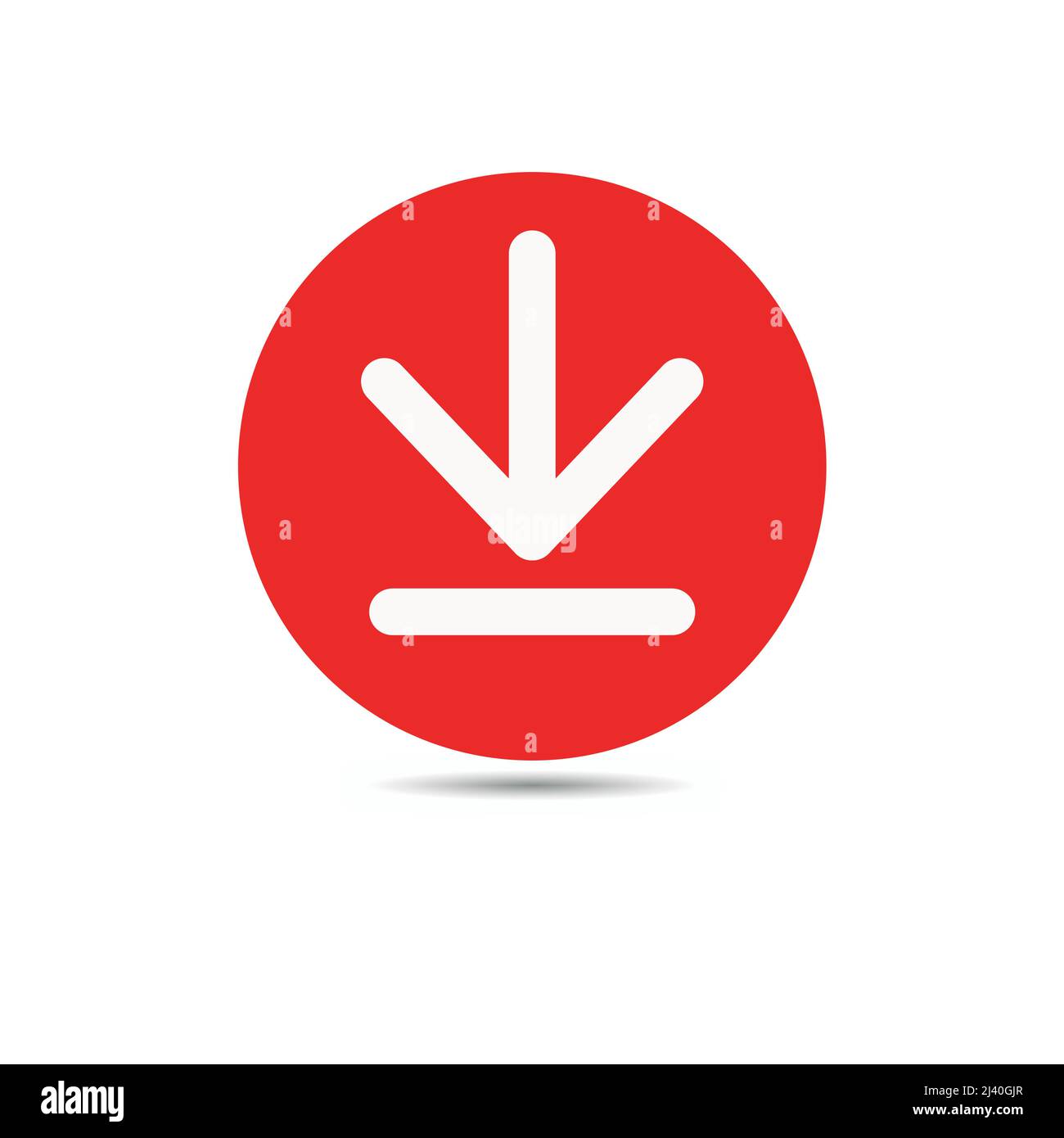 Downloading vector icon black hi-res stock photography and images - Alamy