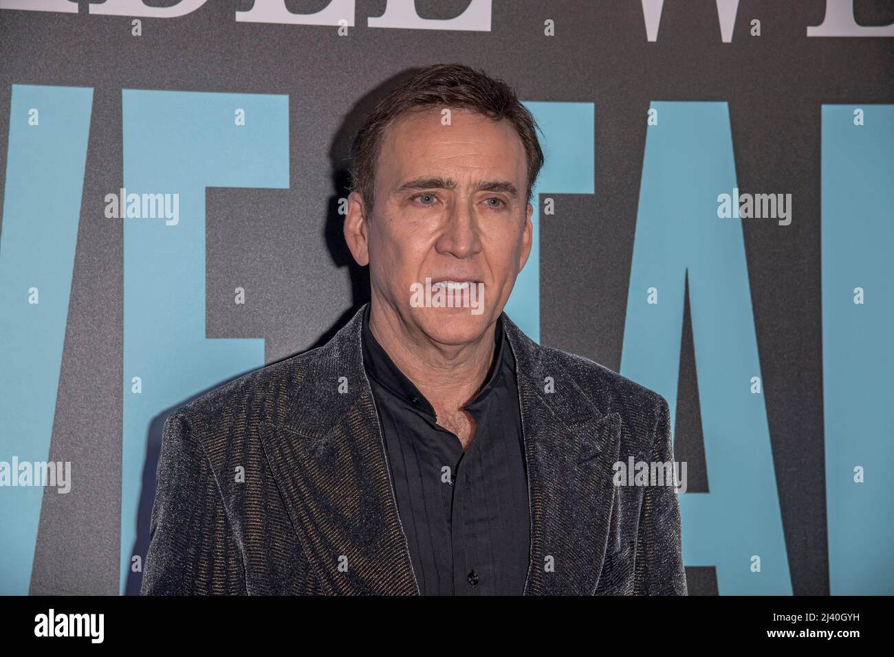 NEW YORK, NEW YORK - APRIL 10: Nicolas Cage attends "The Unbearable ...