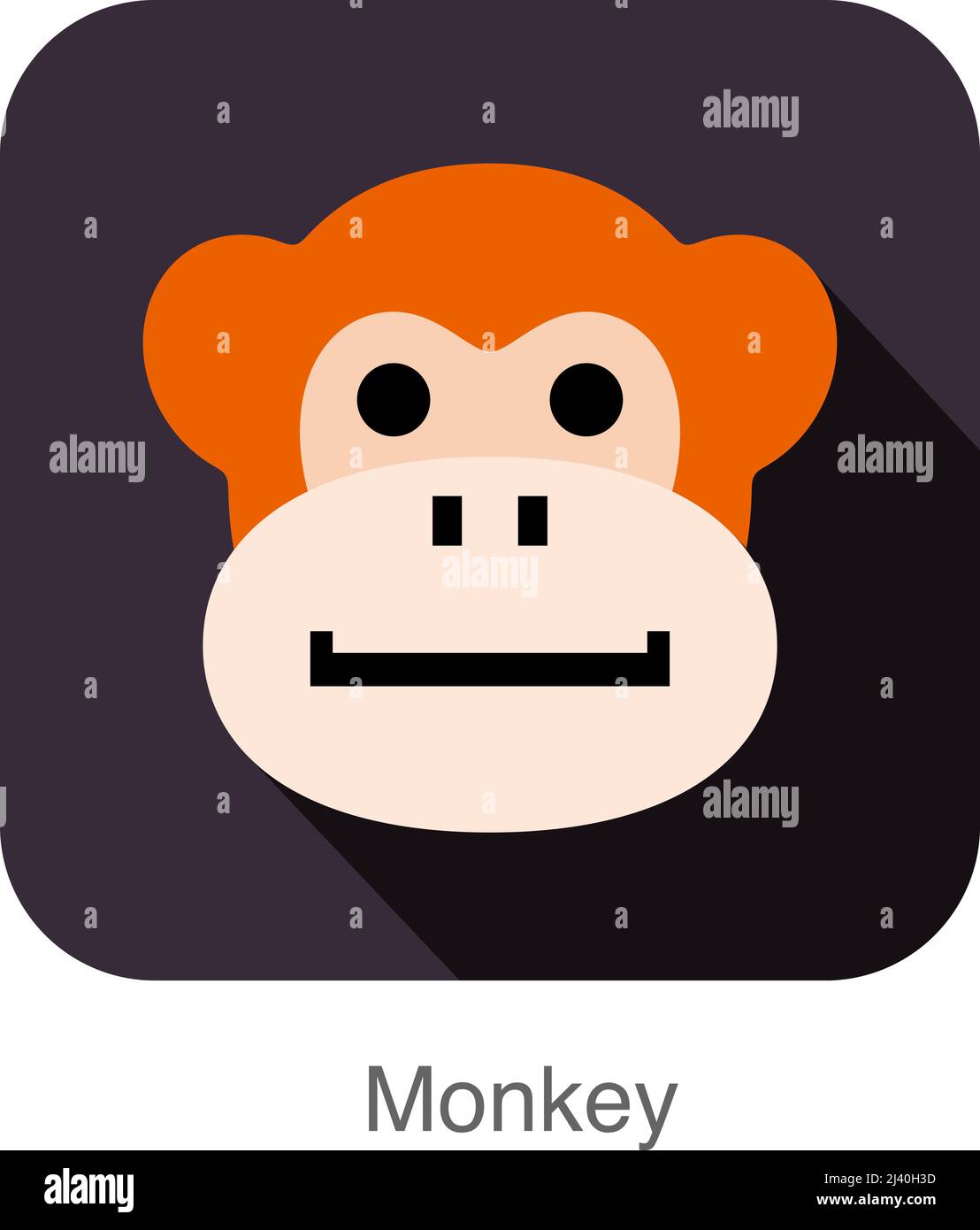 monkey animal face icon Stock Vector Image & Art - Alamy