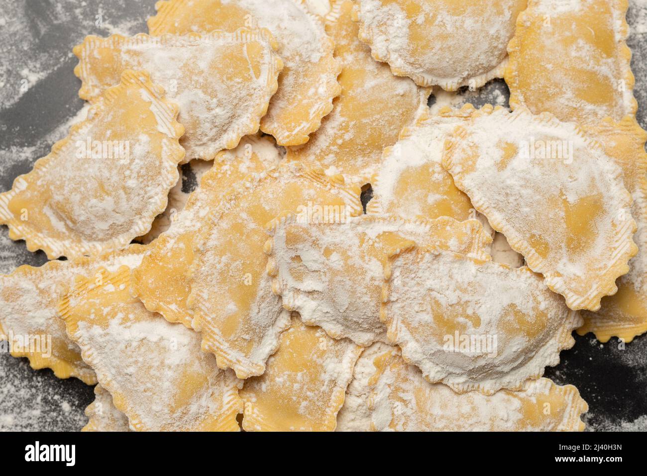 Raw ravioli as a background. Healthy italian food Stock Photo - Alamy