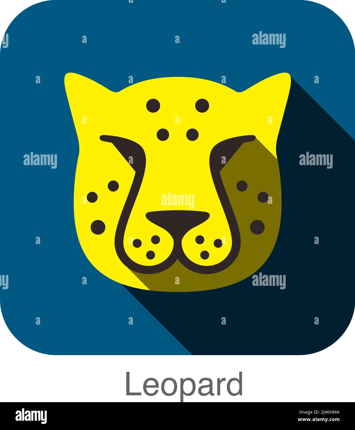 Leopard animal face icon Stock Vector Image & Art - Alamy