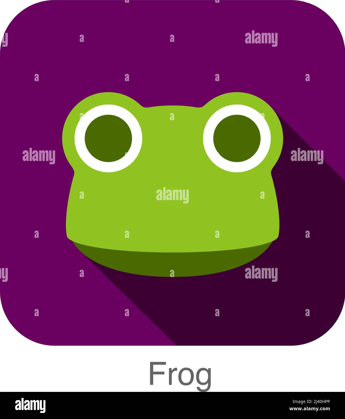 frog face flat icon, vector Stock Vector Image & Art - Alamy