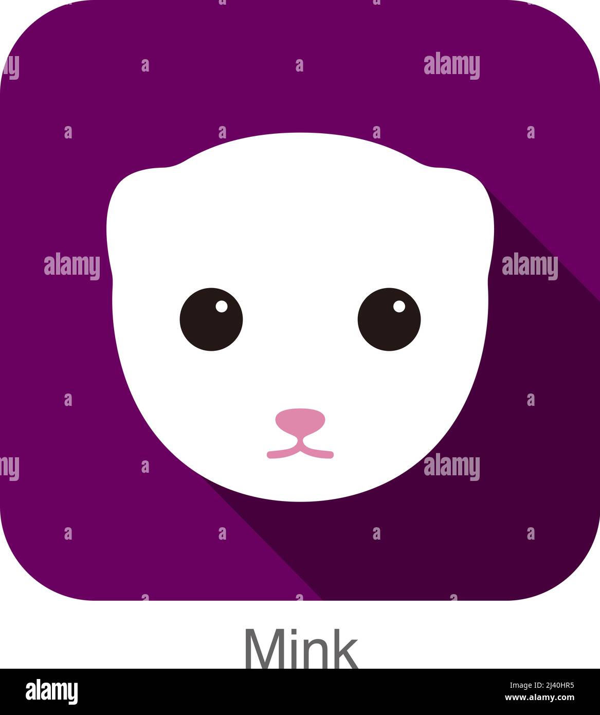 Mink portrait Stock Vector Images - Alamy