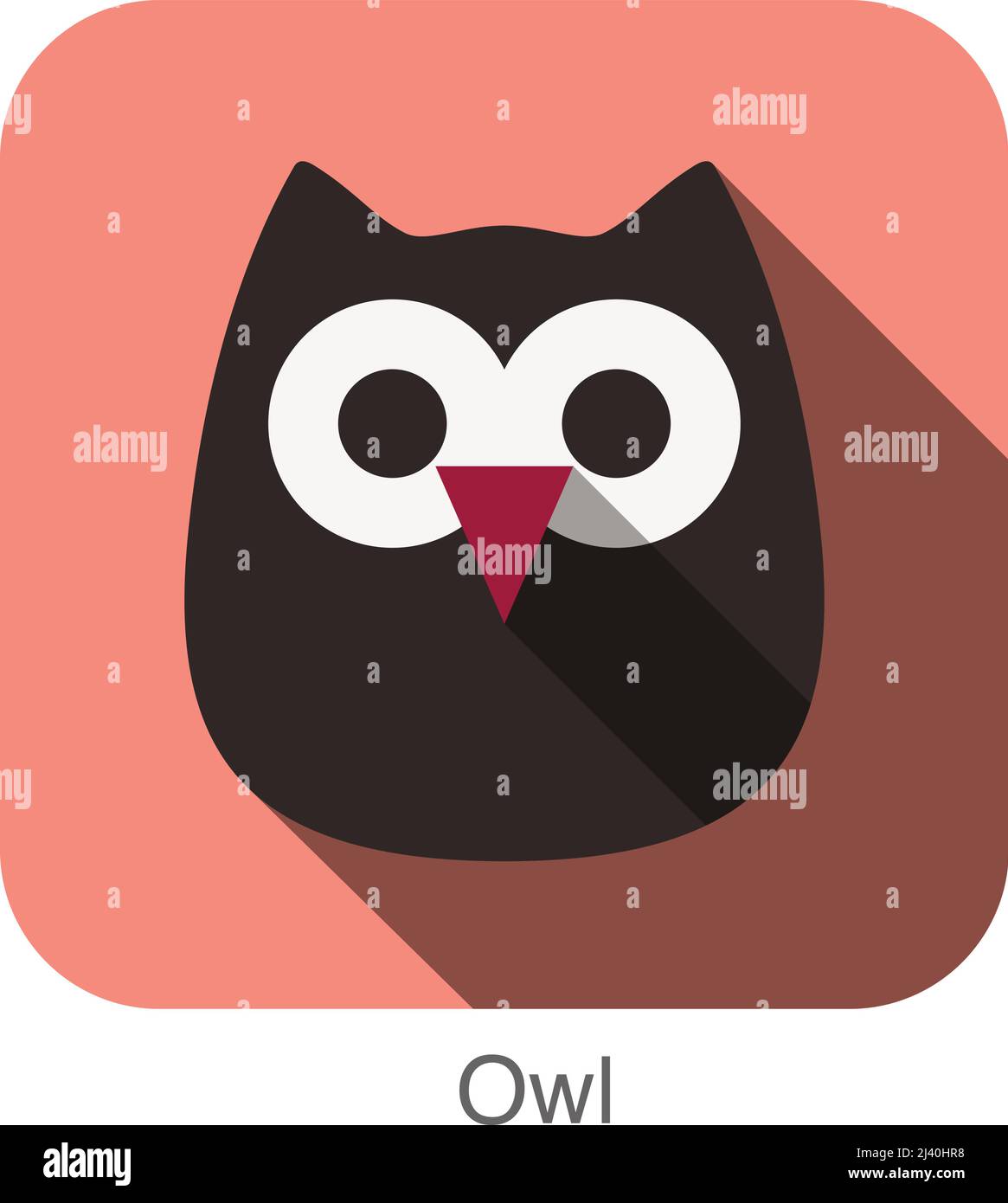 Owl front Stock Vector Images - Alamy