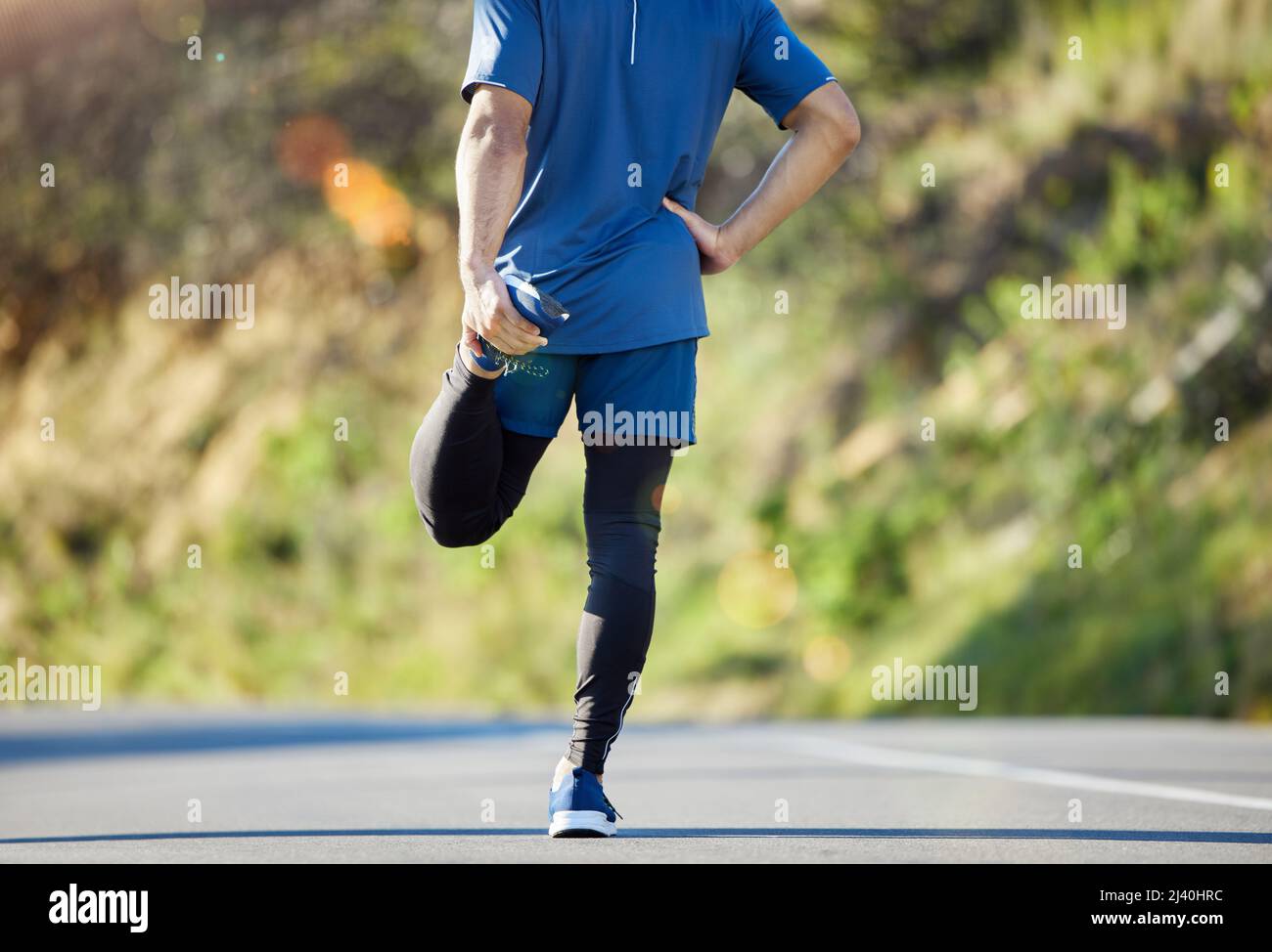 Getting ready to crush some goals. Cropped shot of an unrecognisable ...