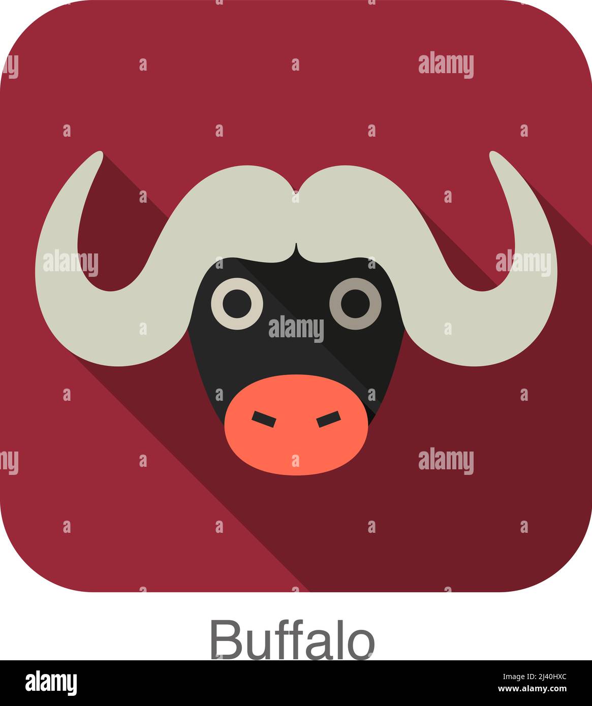 African cattle zoo Stock Vector Images - Alamy