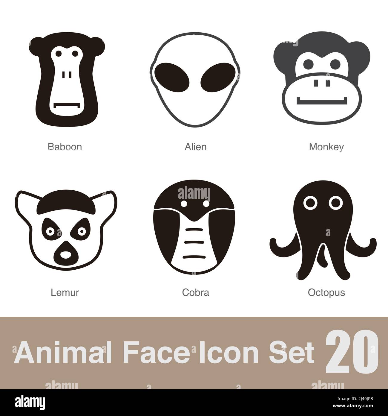 Black cobra front Stock Vector Images - Alamy