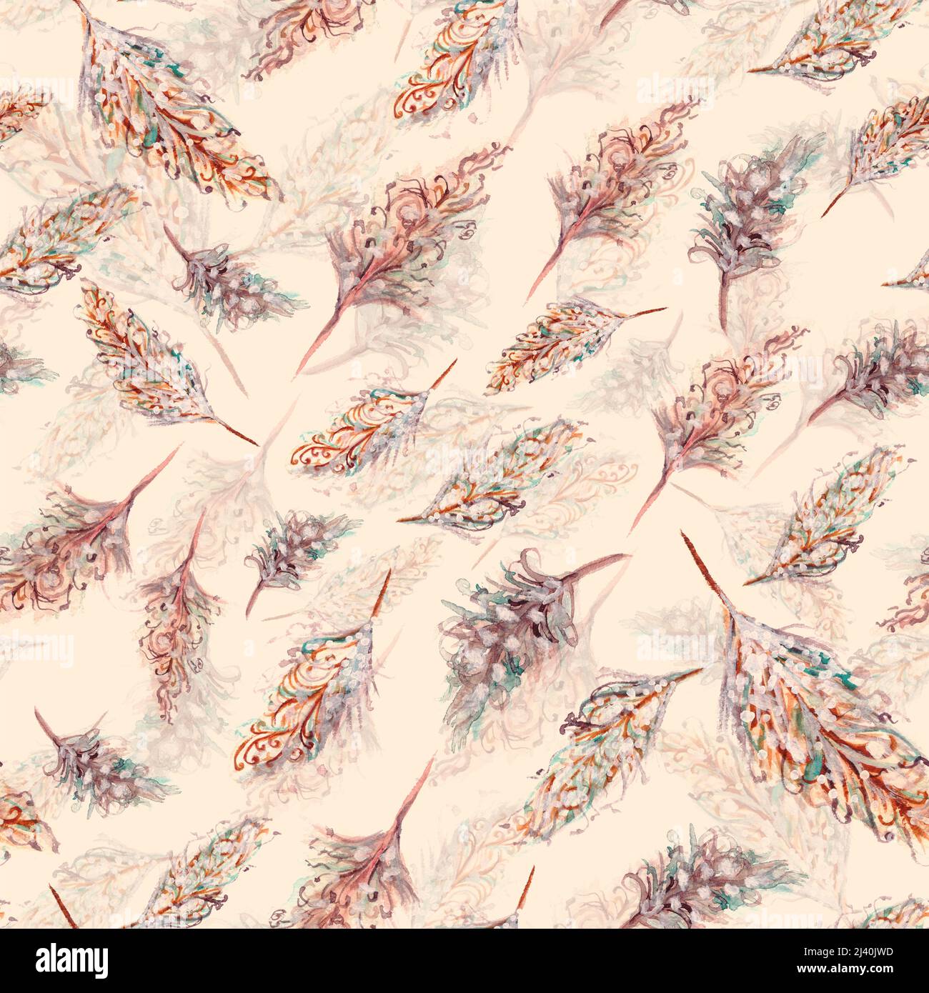 Watercolour floral seamless pattern hi-res stock photography and images ...