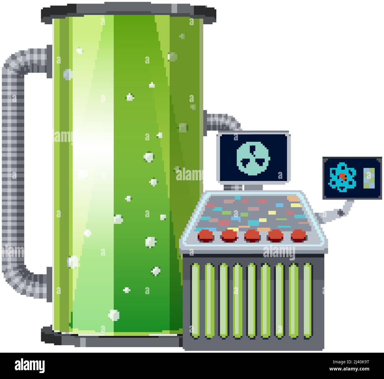 Cryonics capsule cartoon on white background illustration Stock Vector ...