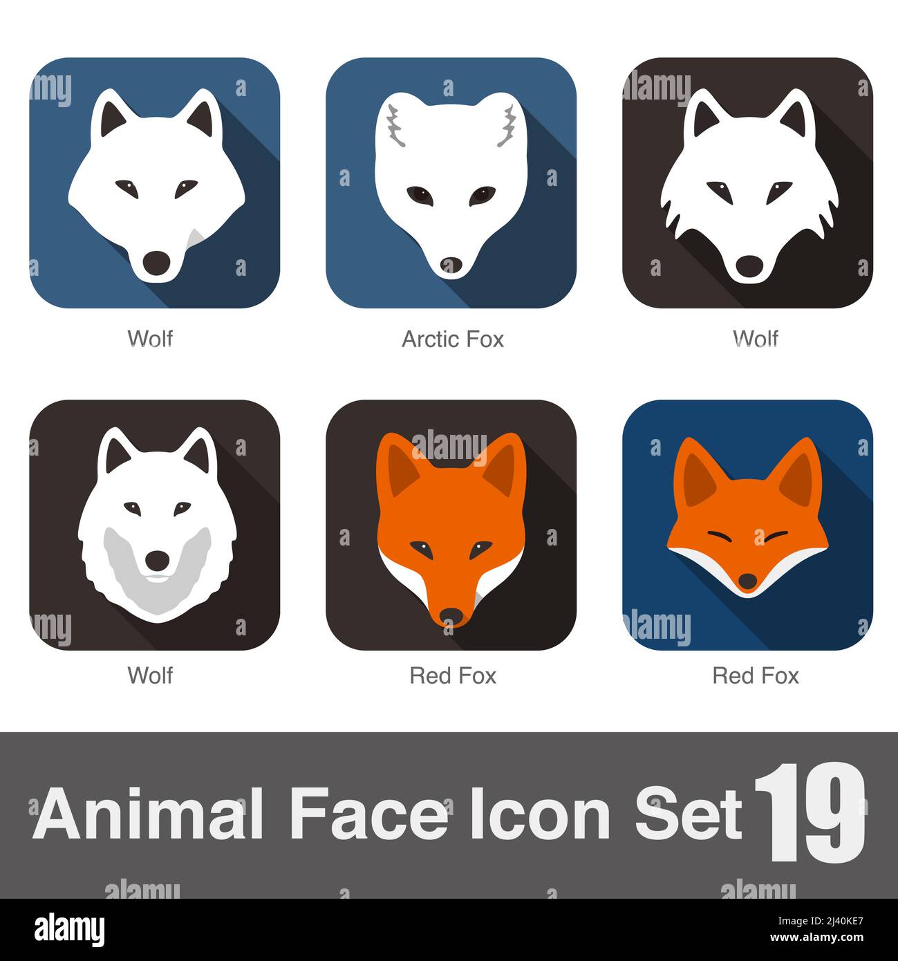 Arctic wolf vector illustration Stock Vector Images - Alamy