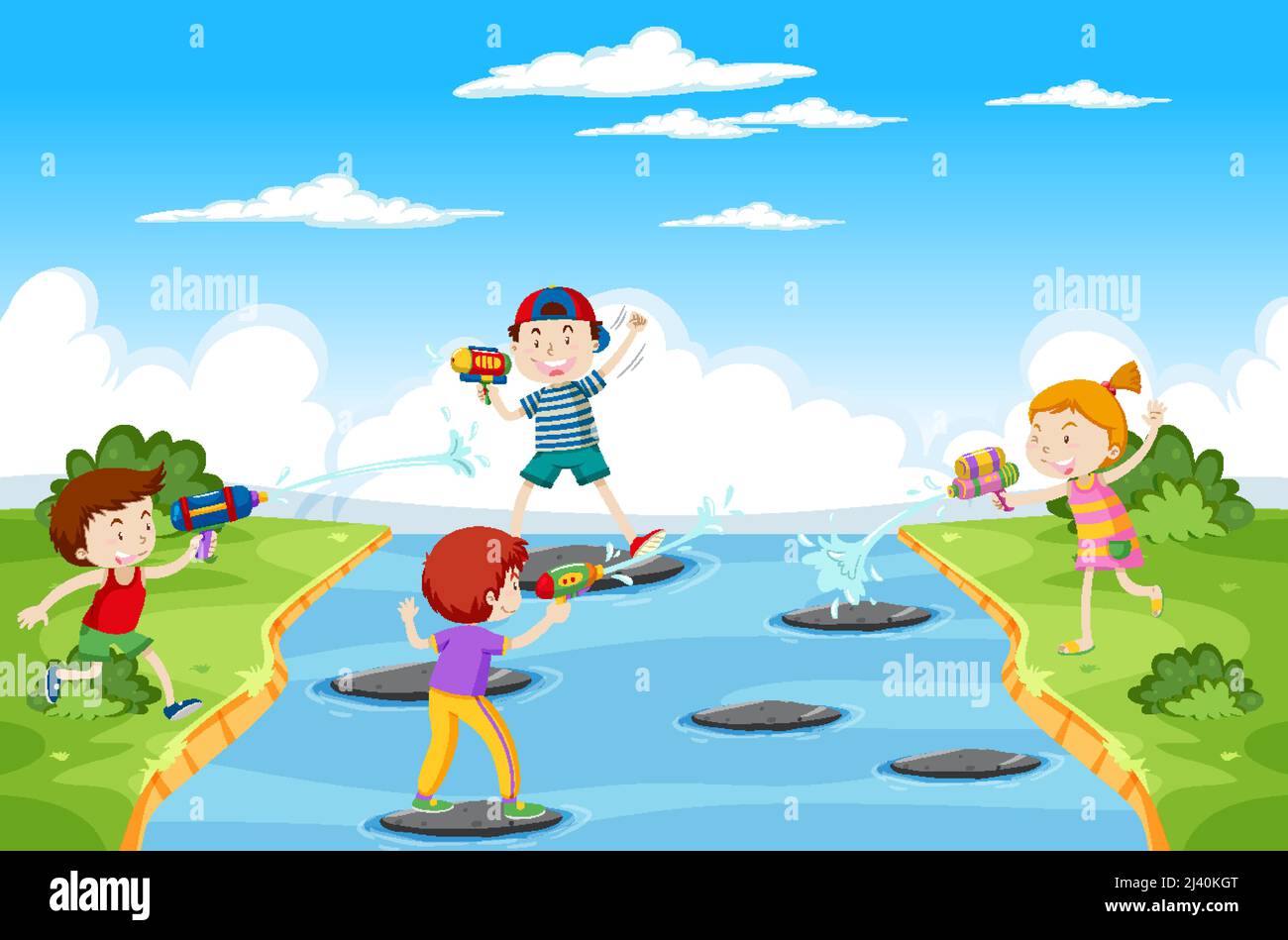 Kids in a school field trip illustration Stock Vector Image & Art - Alamy