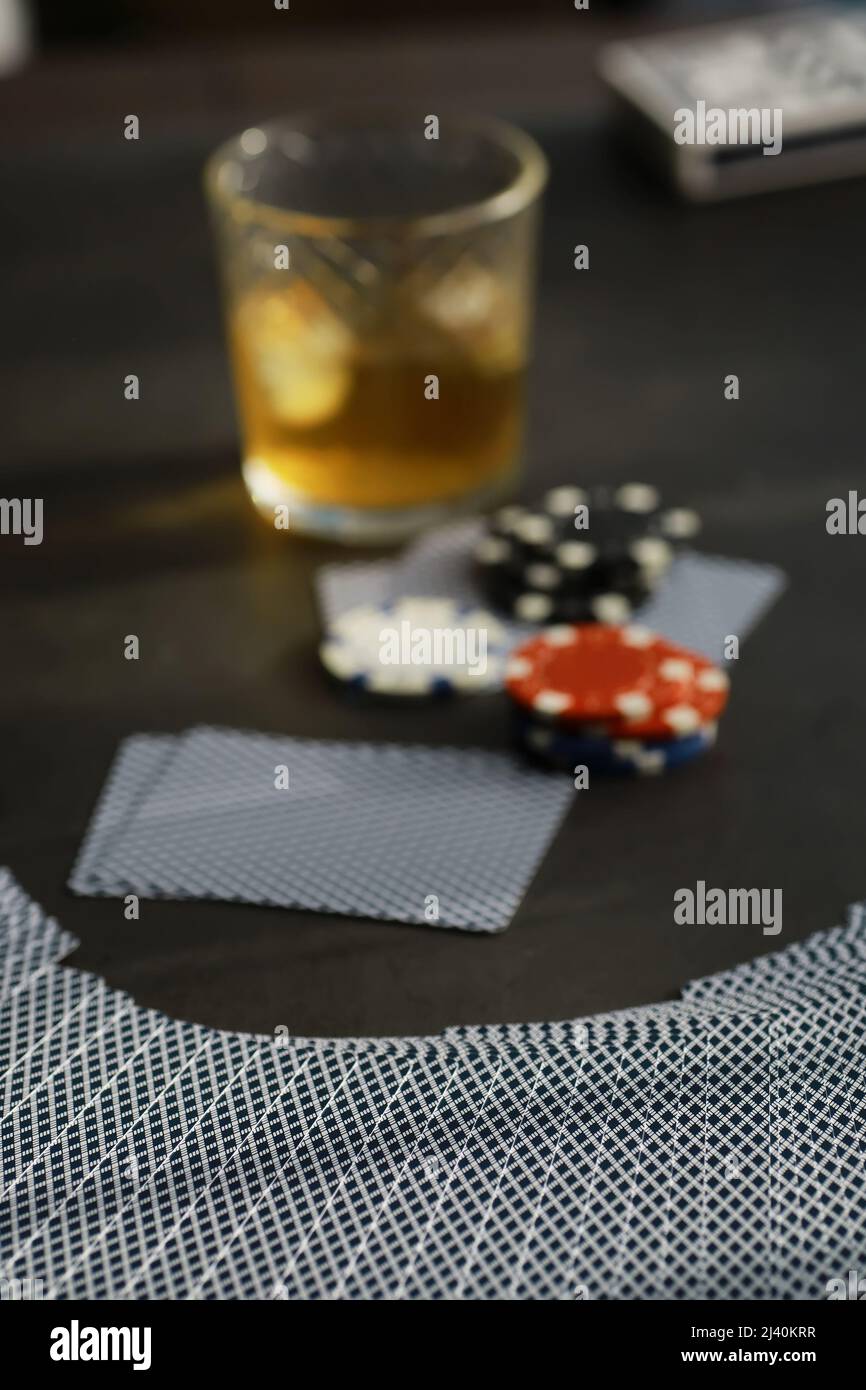 Gambling Card games for money. Texas Hold'em Poker. Cards in hand ...