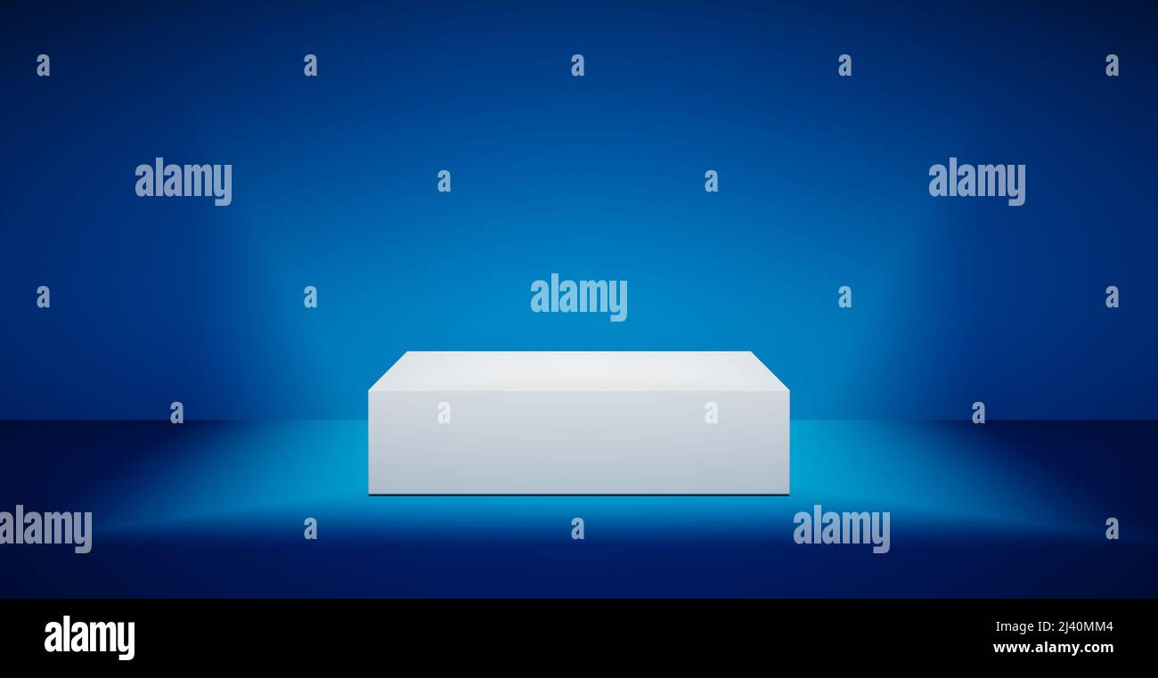 Blank colorful wall background and hard falling shadow. 3D rendering ...