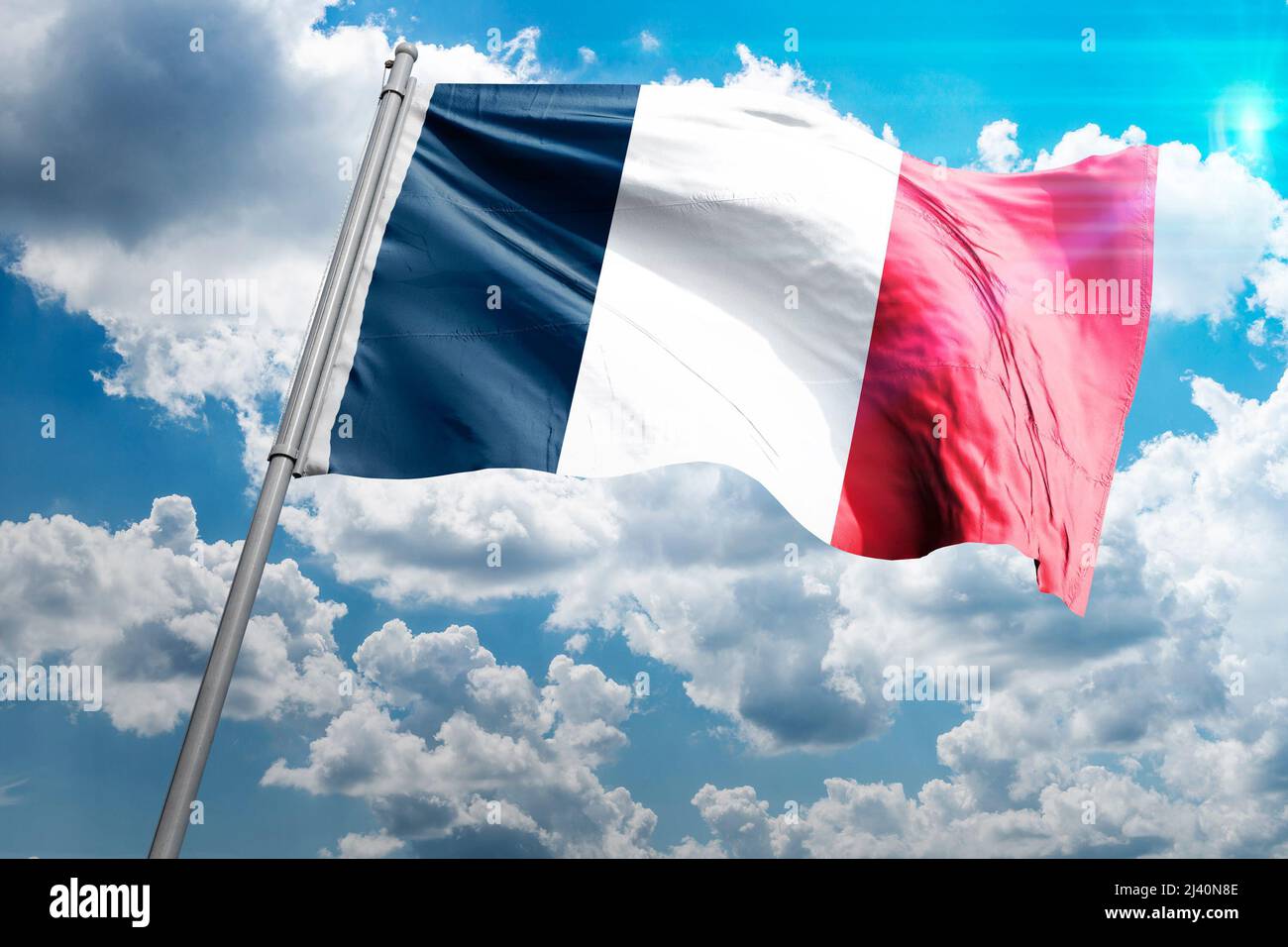 The flag of France (French: drapeau français) is a tricolour flag ...